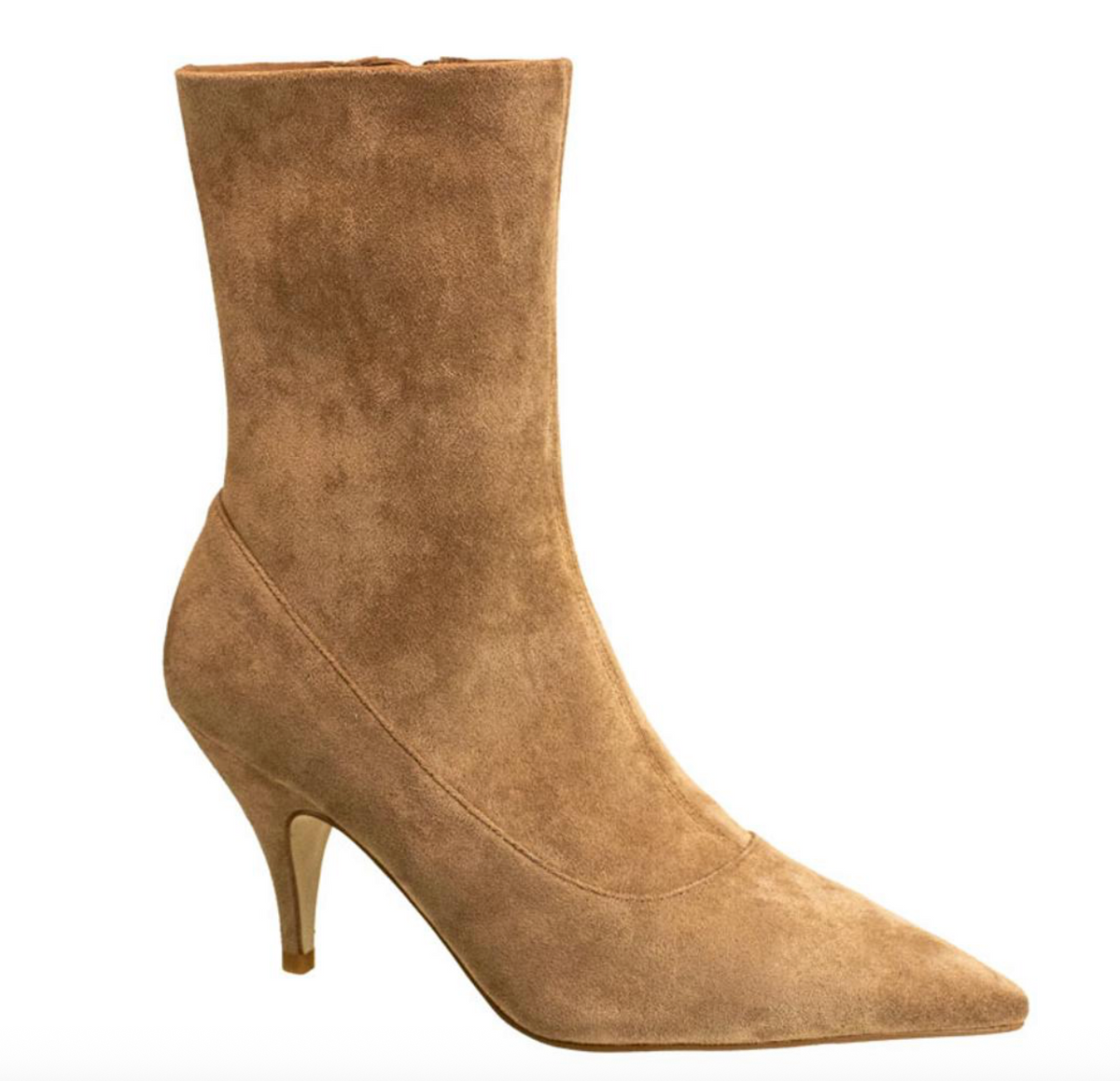 LOOKER BOOTIE - Beige Suede – Mario Pucci
